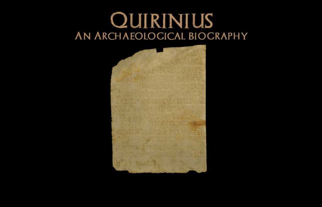 Quirinius: An Archaeological Biography – Bible Archaeology Report